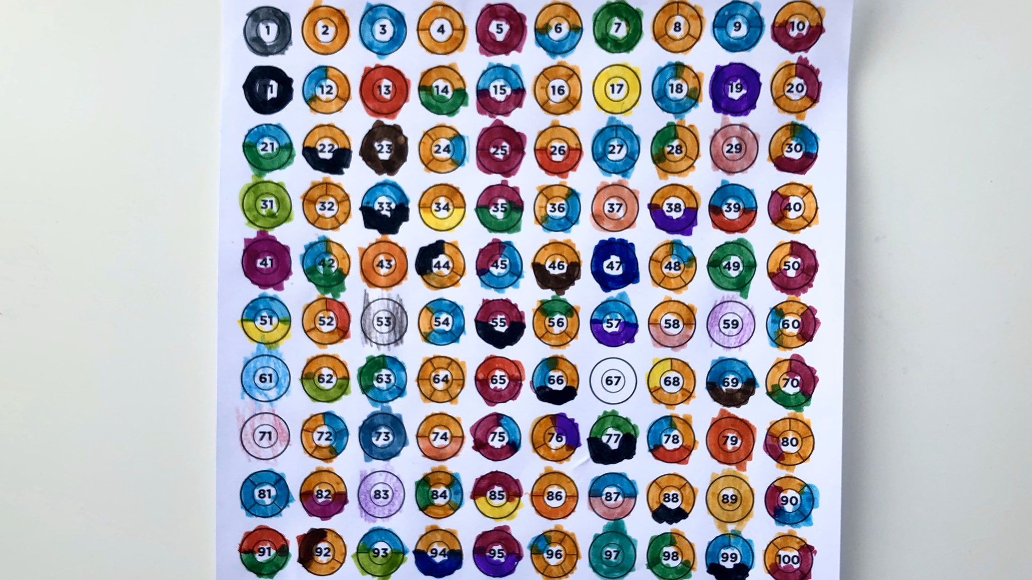 Prime Climb colouring in with LuaTeX | The Aperiodical